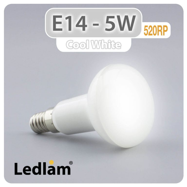 E14 R50 LED Reflector Bulb 5W 520RP - Ledlam Lighting