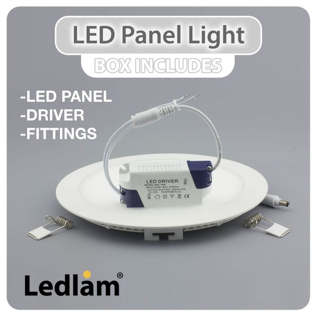 LED Panel Light 18W Round 22RP - Ledlam Lighting