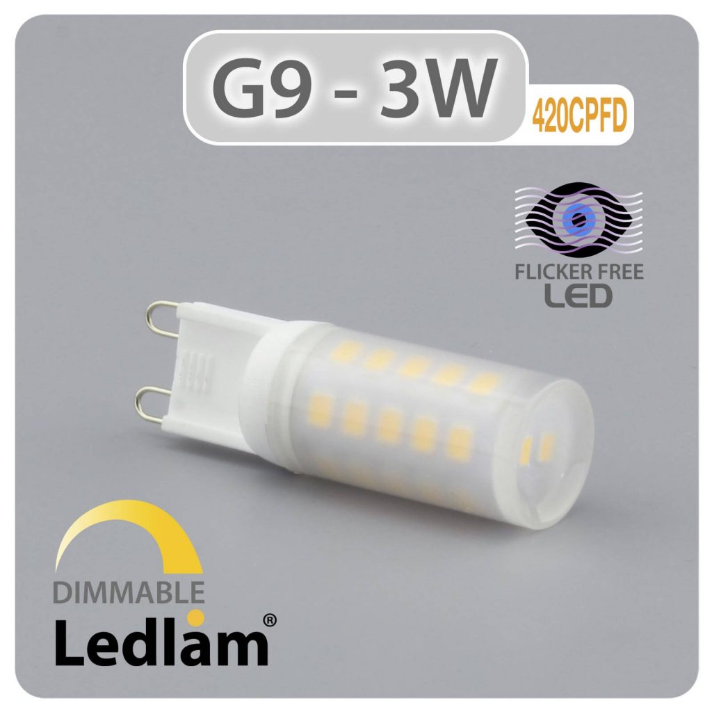 Ledlam G9 LED Capsule Bulb 3W 420CPFD - dimmable - Ledlam Lighting