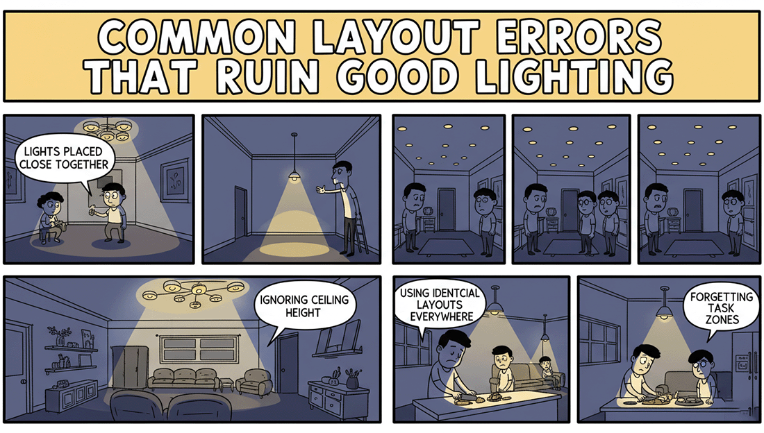 Best Ceiling Lighting Layouts for Modern Homes 2026 - Ledlam Lighting